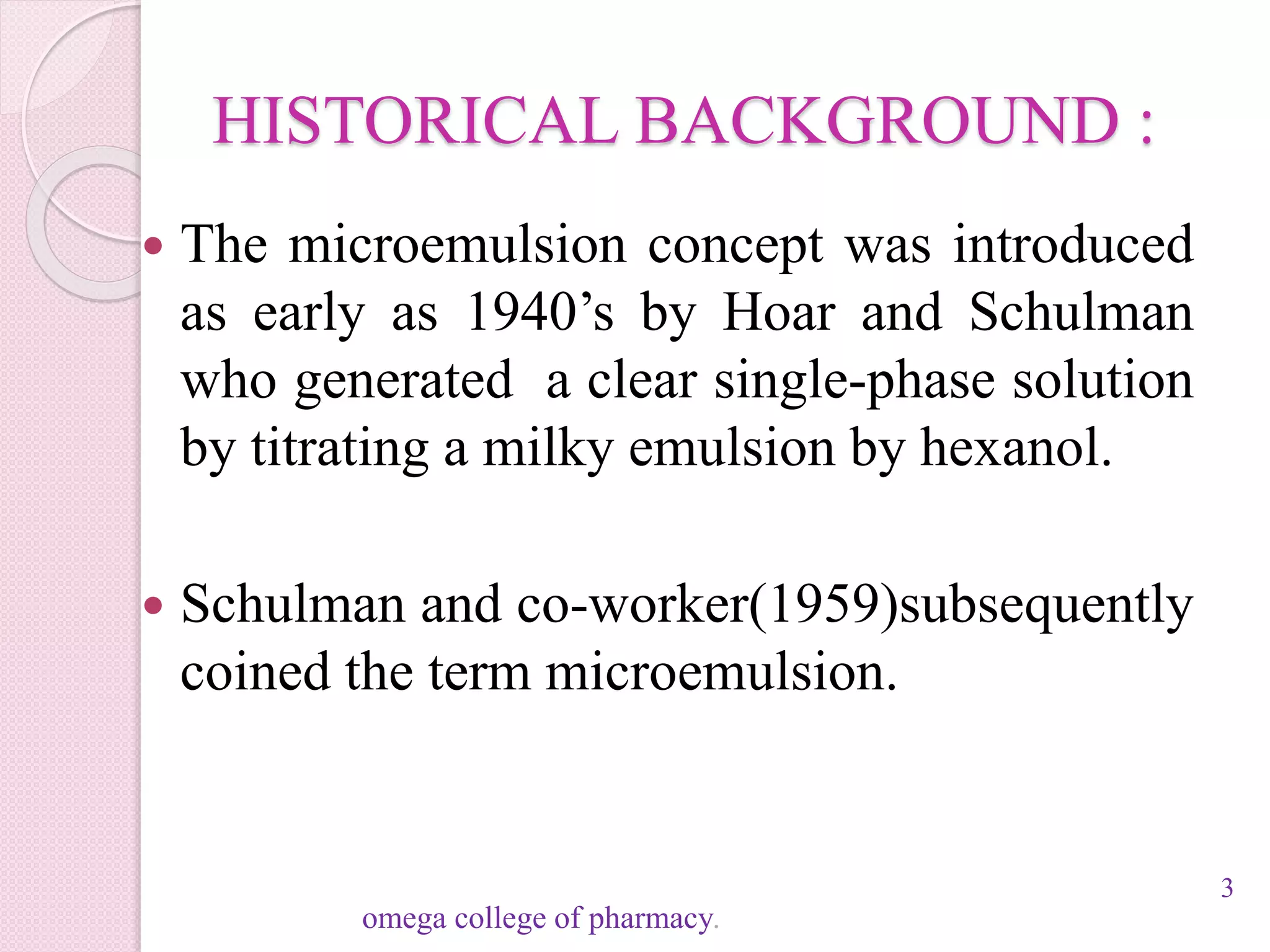 Microemulsions ppt | PPTX