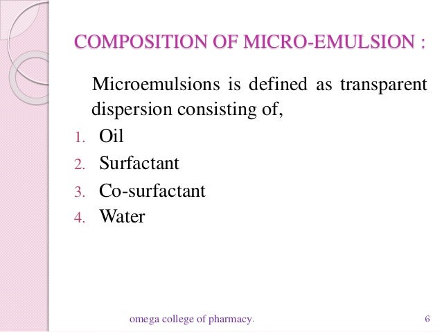 Microemulsions ppt