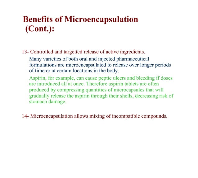 Microencapsulation | DOC
