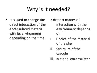 Microencapsulation | PPT