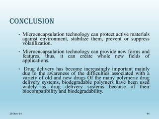 Microencapsulation | PPT