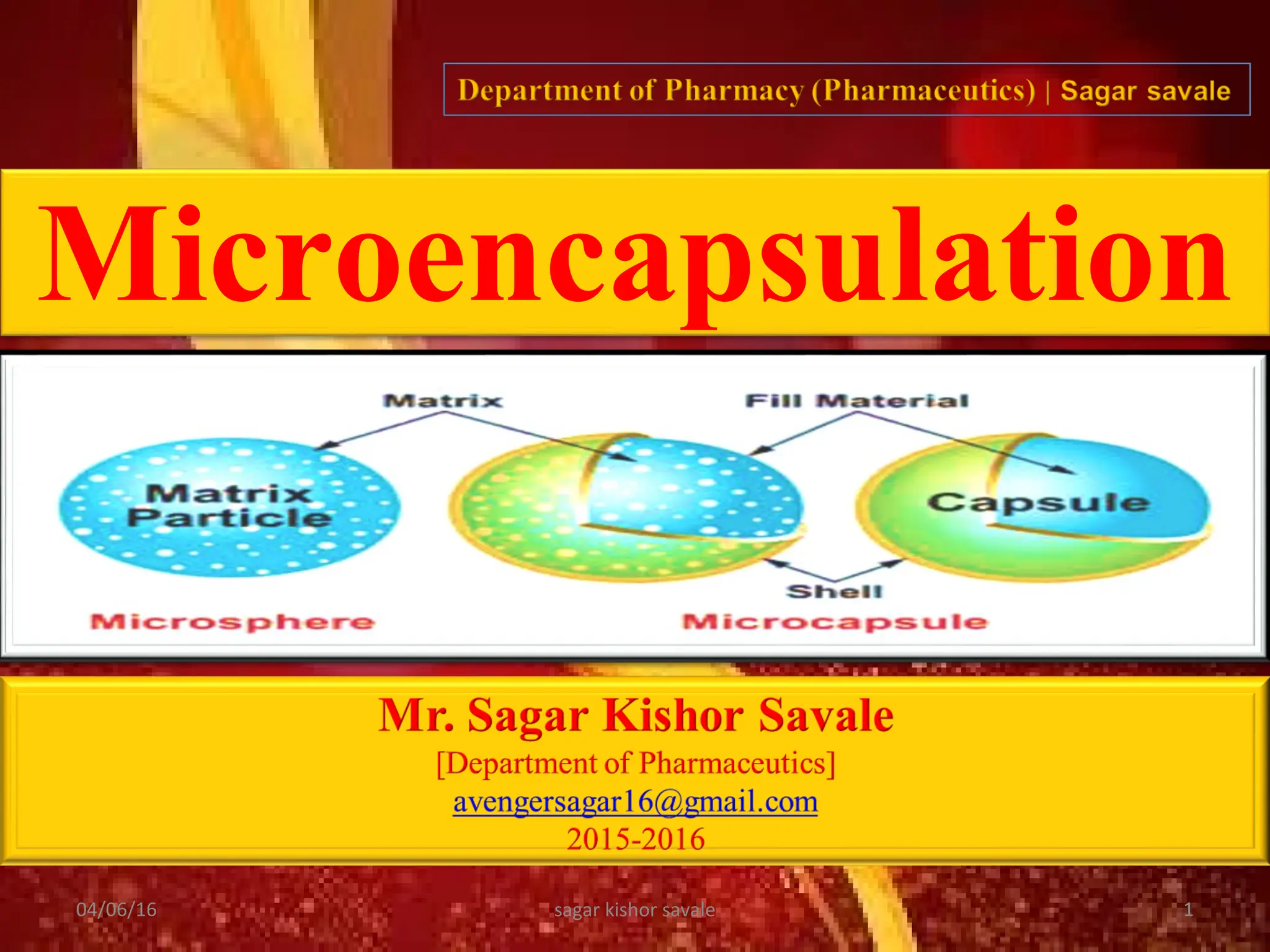microencapsulation-160604063739.pdf | Chemistry | Science