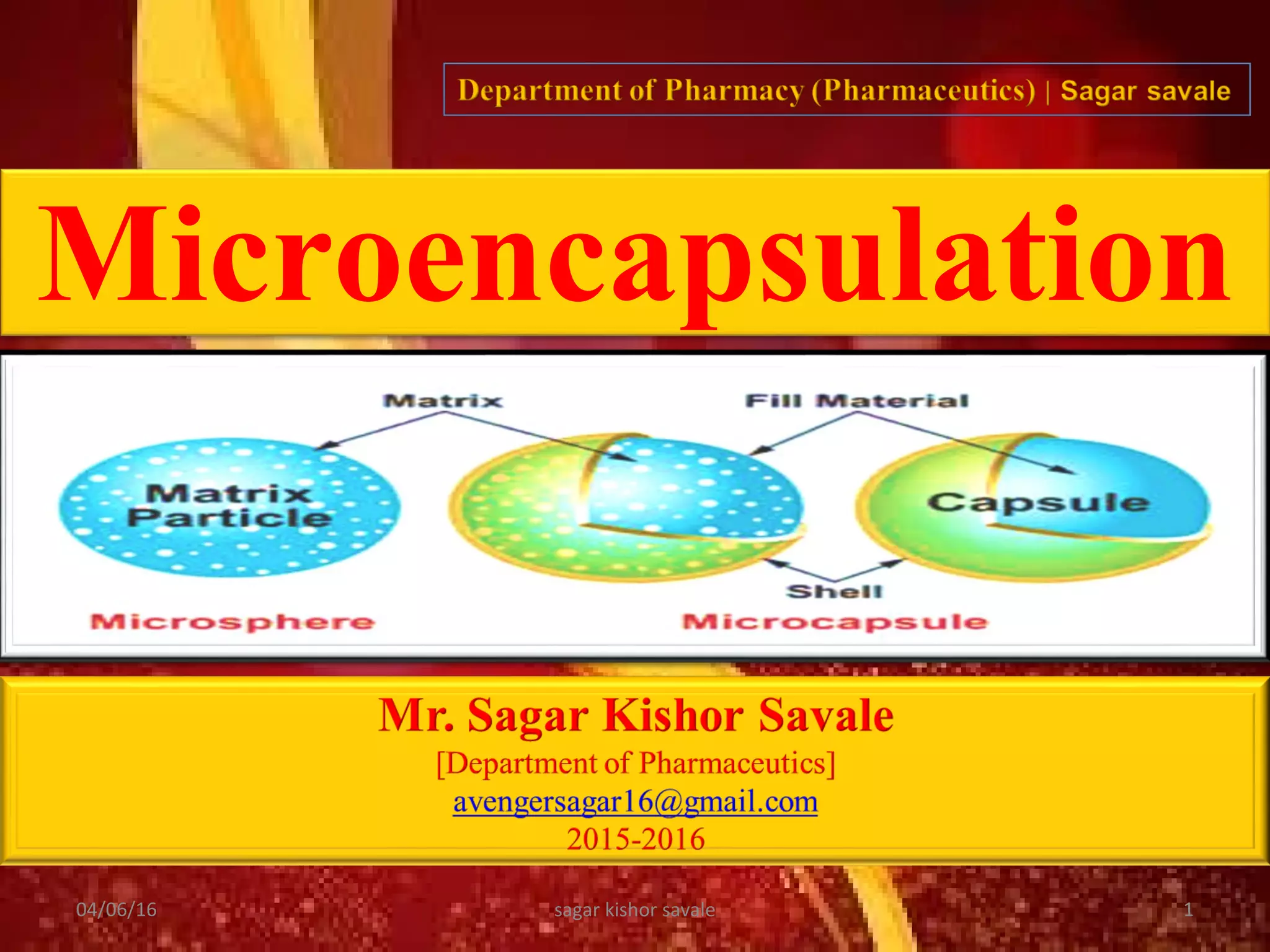 Microencapsulation | PPT