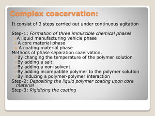 Microencapsulation | PPTX