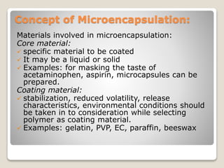 Microencapsulation | PPTX
