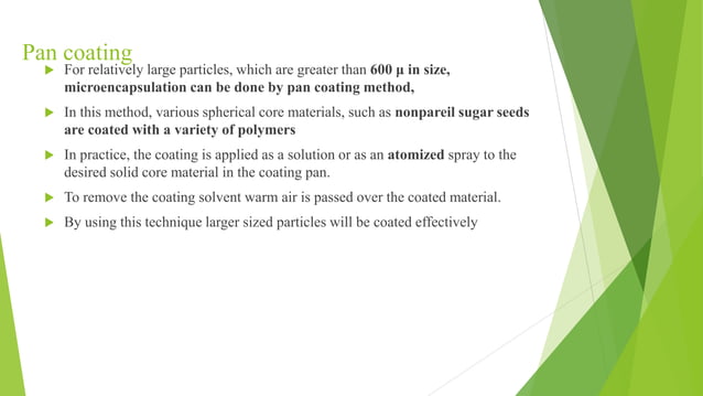 Microencapsulation Unit 2 Novel Drug Delivery System | PPTX | Physics ...
