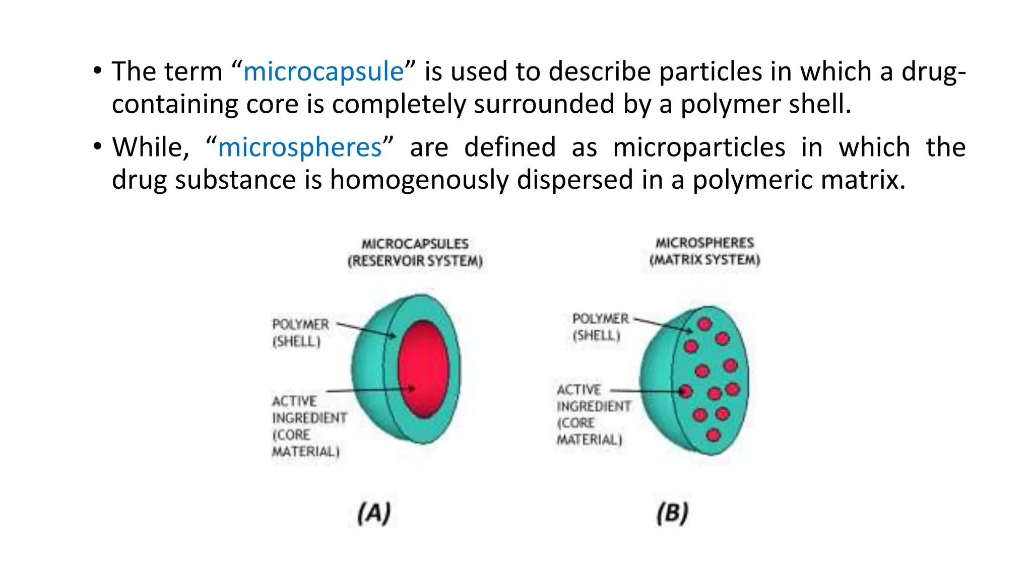 MICROENCAPSULATION (Definition, advantages and disadvantage, microspheres or microcapsules, and ...