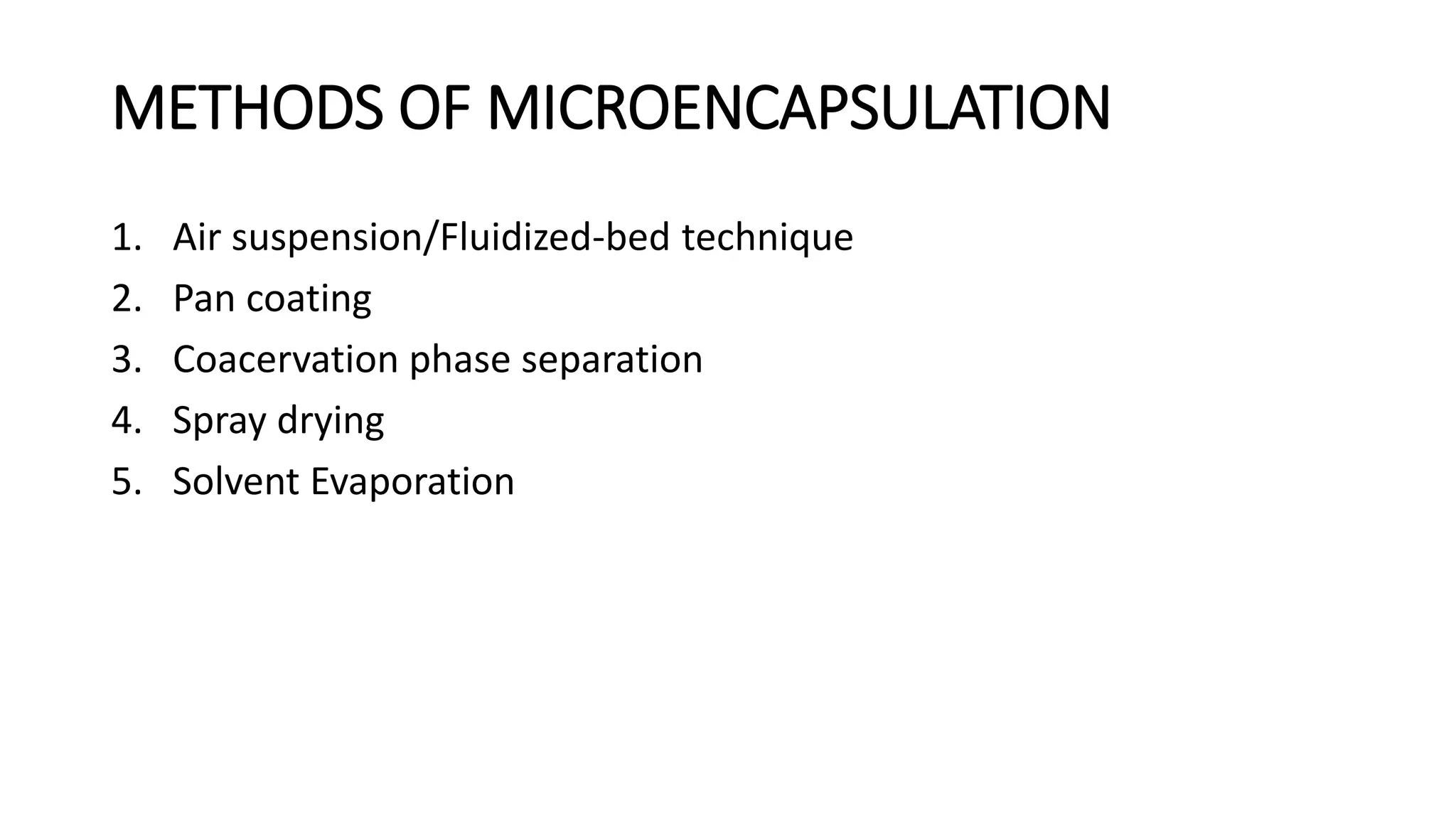 MICROENCAPSULATION (Definition, advantages and disadvantage ...