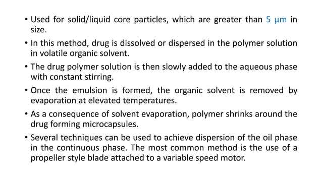MICROENCAPSULATION (Definition, advantages and disadvantage ...