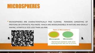 Microencapsulation in Novel Drug Delivery System | PPTX