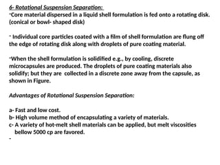 Microencapsulation.pptx pharmaceutical tech. | PPTX | Chemistry | Science