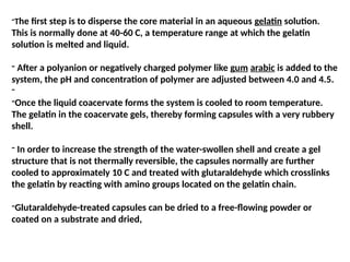 Microencapsulation.pptx pharmaceutical tech. | PPTX