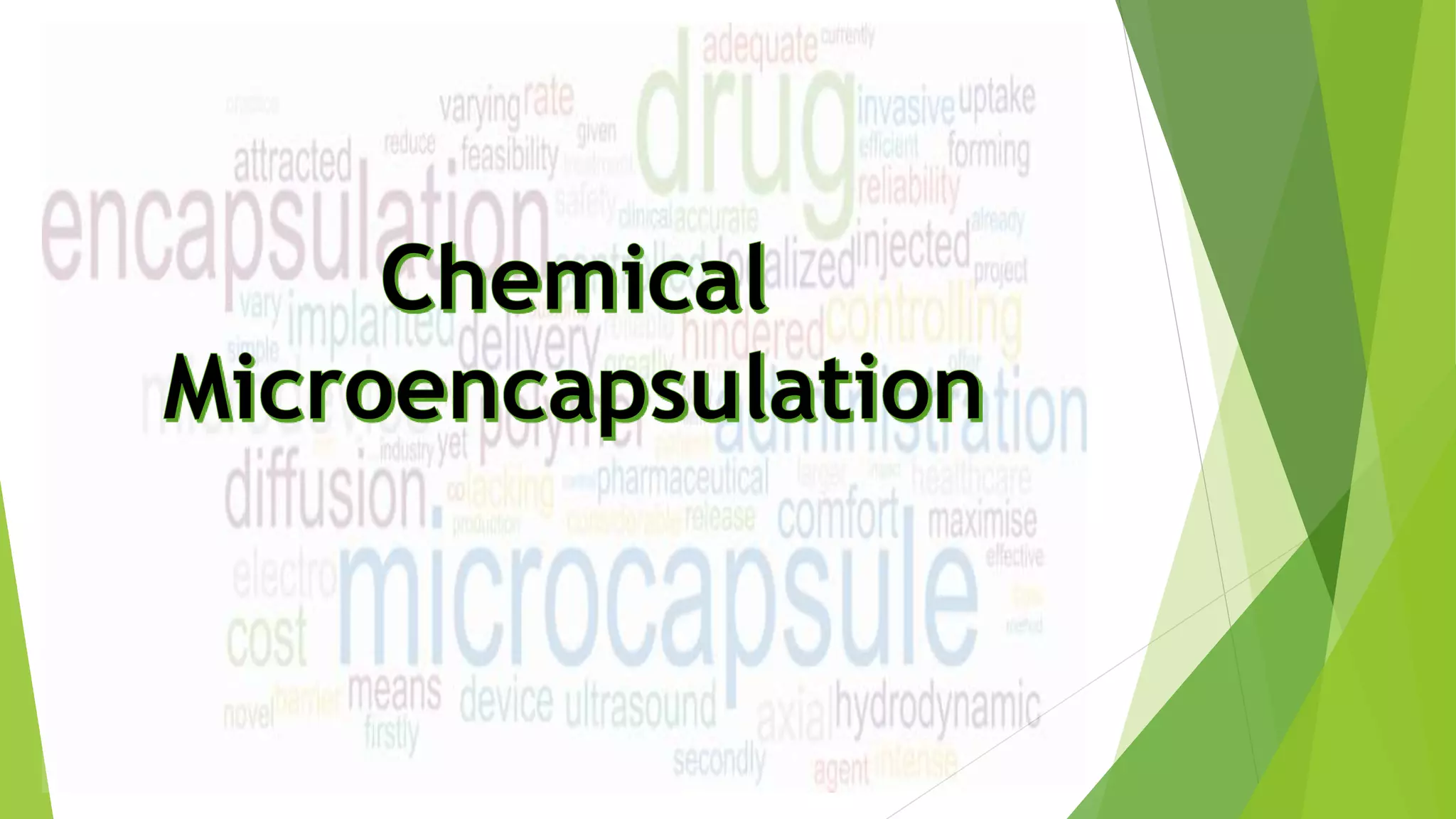 Microencapsulation | PPTX