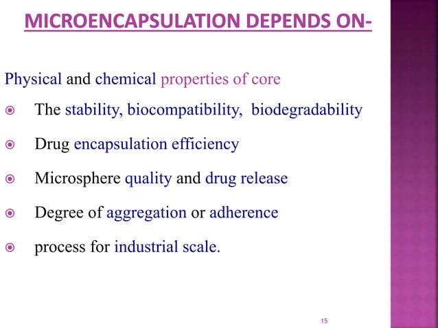 Microencapsulation by Pravin Gore | PPTX