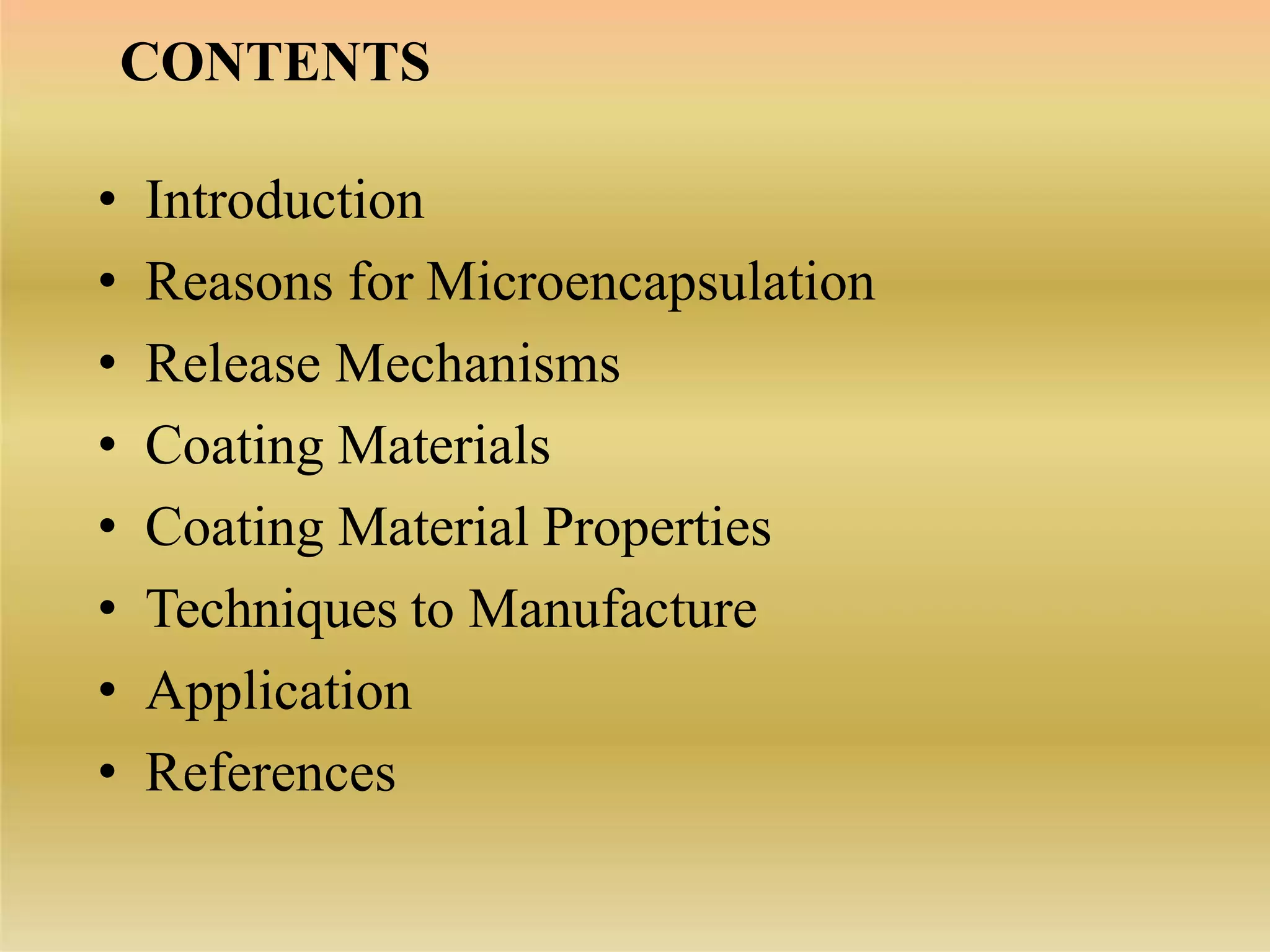 Microencapsulation | PPTX