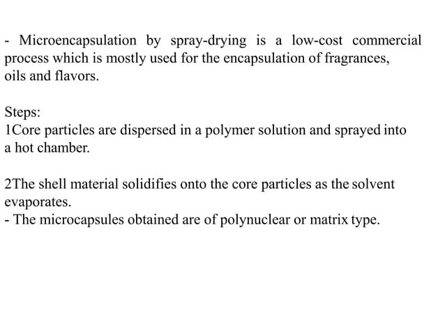 Microencapsulation | PPT