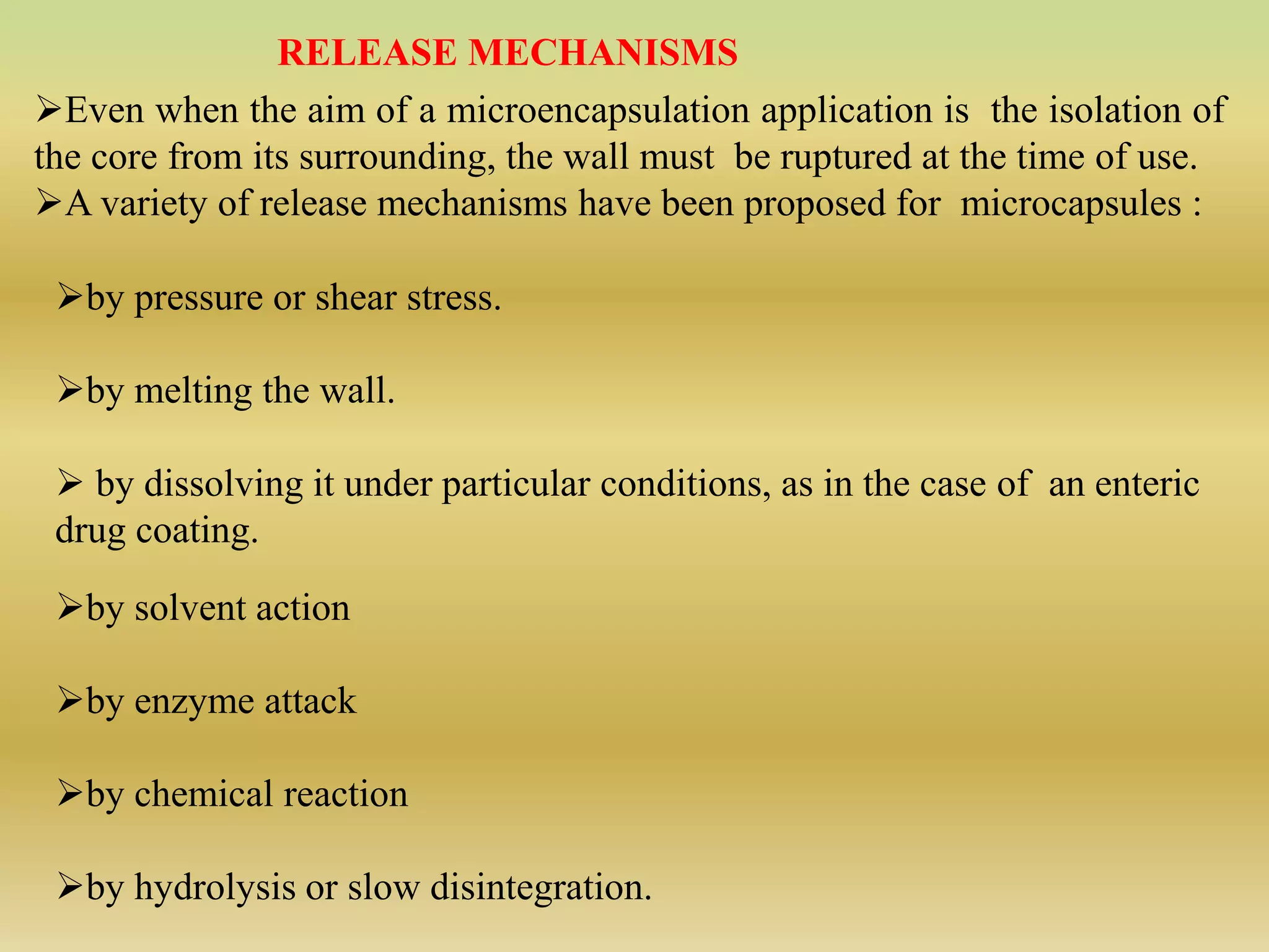 Microencapsulation | PPTX