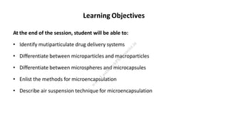 Microencapsulation methods,appilcation . | PDF