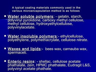 Microencapsulation power point | PPT