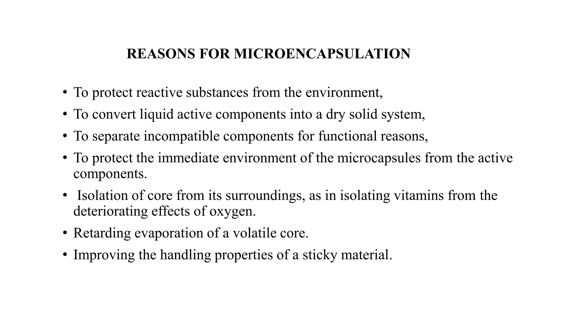 Microencapsulation | PPTX
