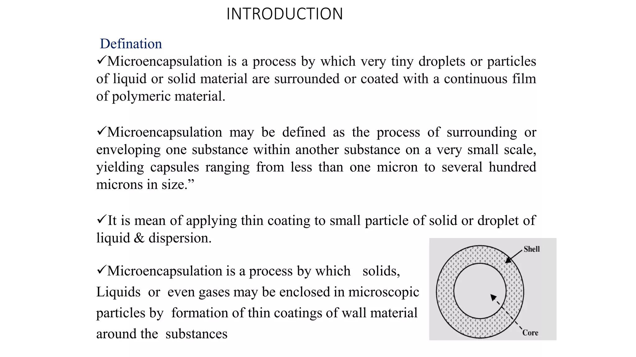 Microencapsulation | PPTX