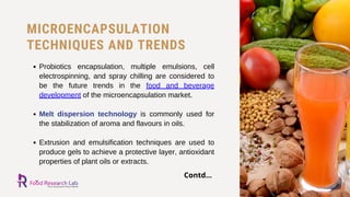Microencapsulation technology in food and beverage industry | PDF