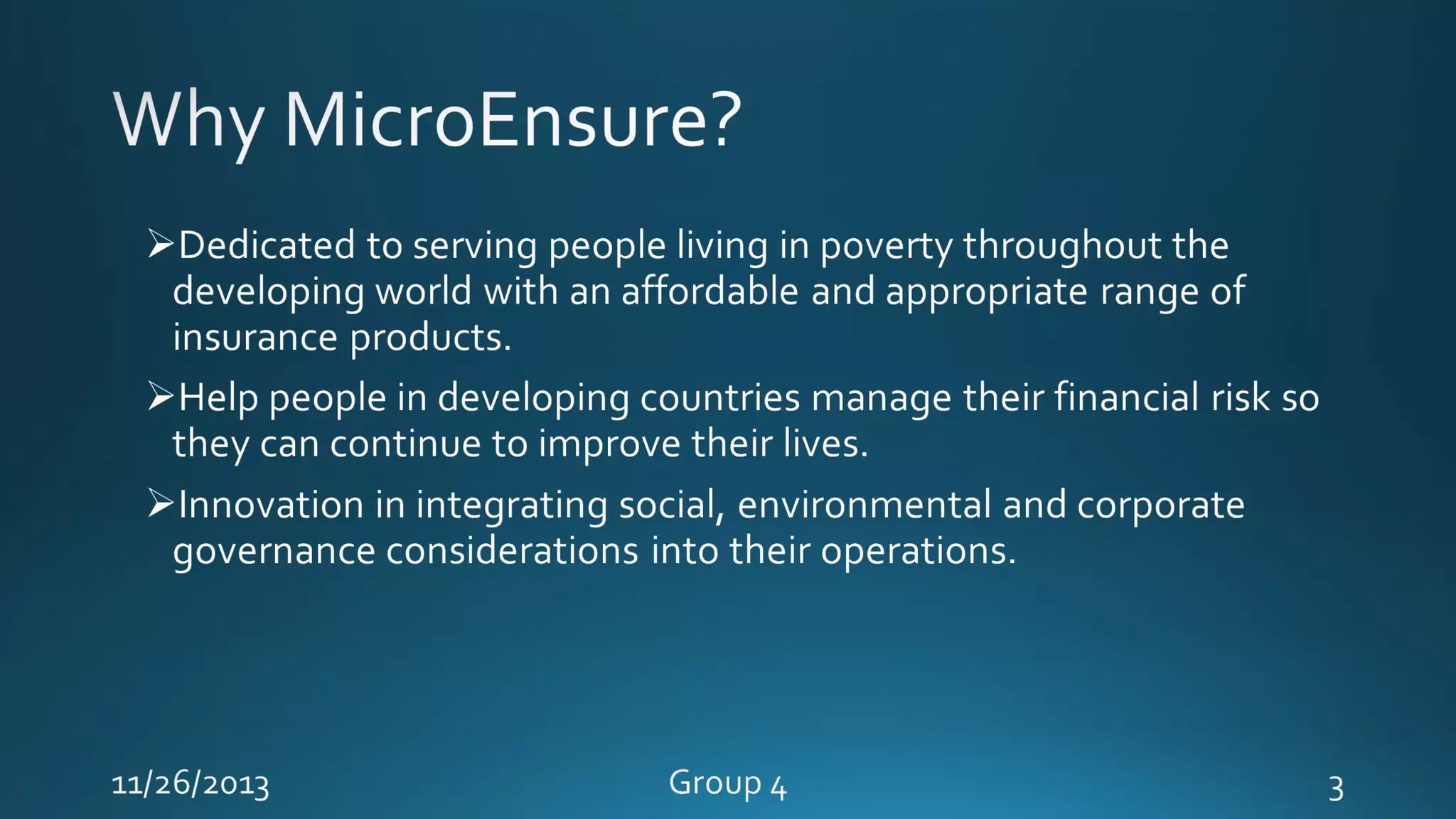 Micro ensure Case Study | PPT