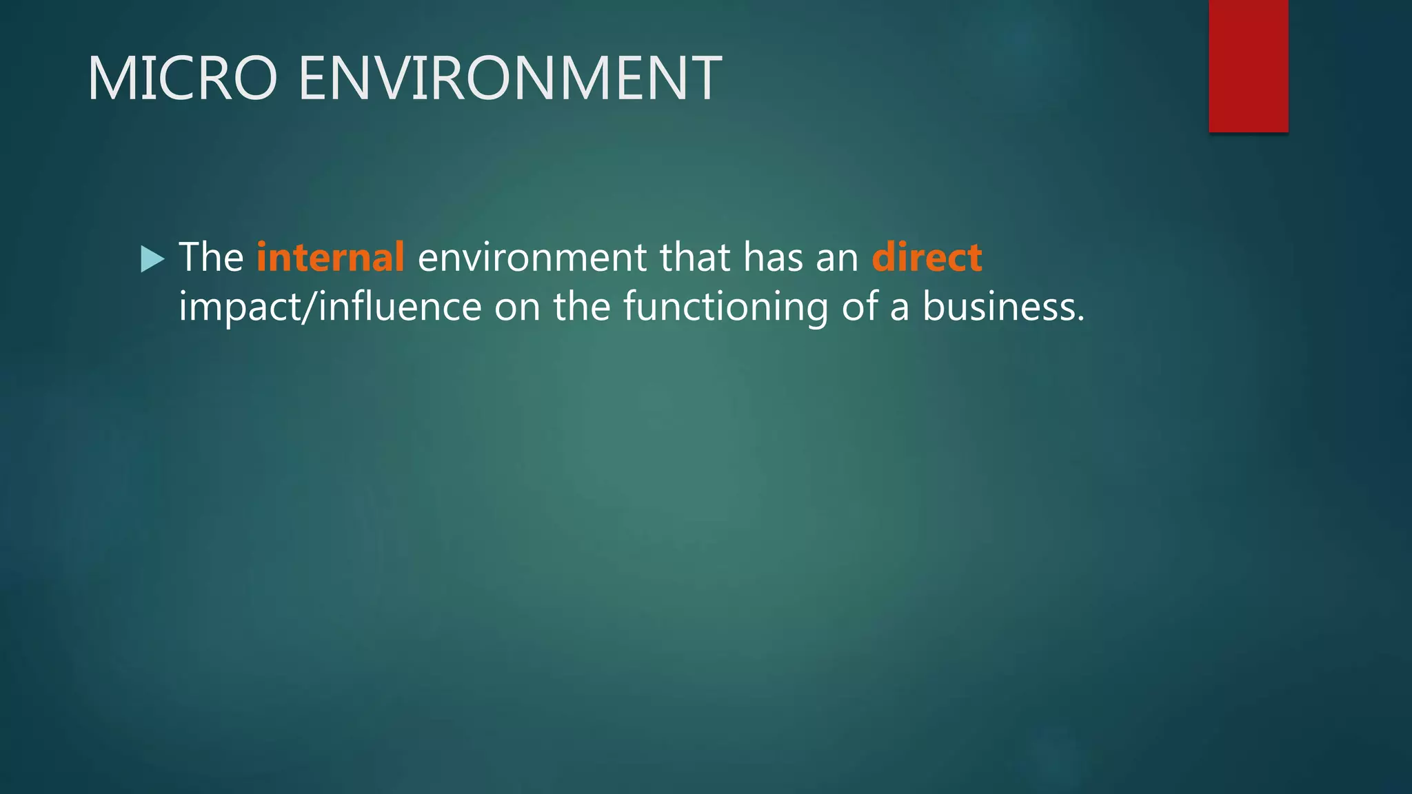 Micro environment | PPTX