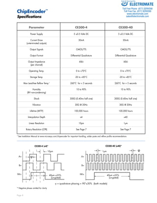 Micro e systems_chipencoder-ce300-specsheet | PDF | Computer Peripherals | Computing