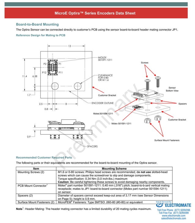 Micro e systems_data_sheet-optira_series_preliminary_v2 | PDF