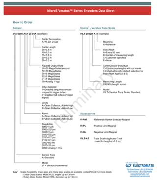 Micro e systems_data_sheet-veratus_series_preliminary | PDF