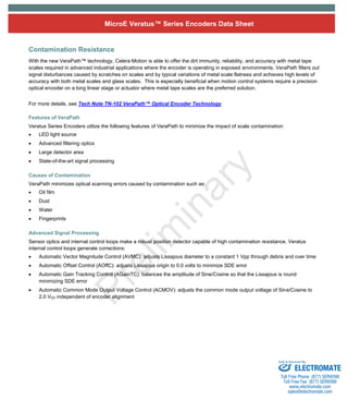 Micro e systems_data_sheet-veratus_series_preliminary | PDF