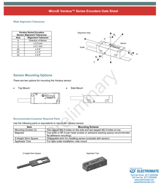 Micro e systems_data_sheet-veratus_series_preliminary | PDF