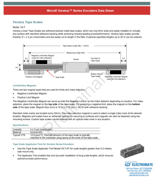 Micro e systems_data_sheet-veratus_series_preliminary | PDF