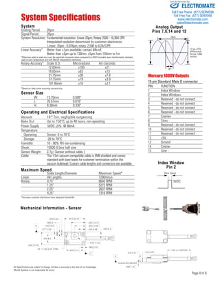 Micro e systems_mercury1000v_datasheet | PDF