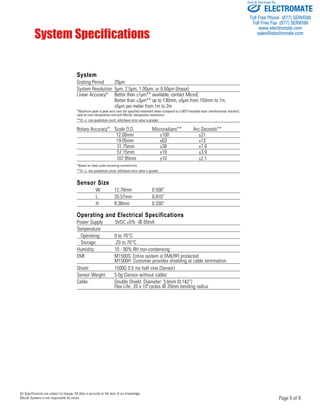 Micro e systems_mercury1500_datasheet | PDF