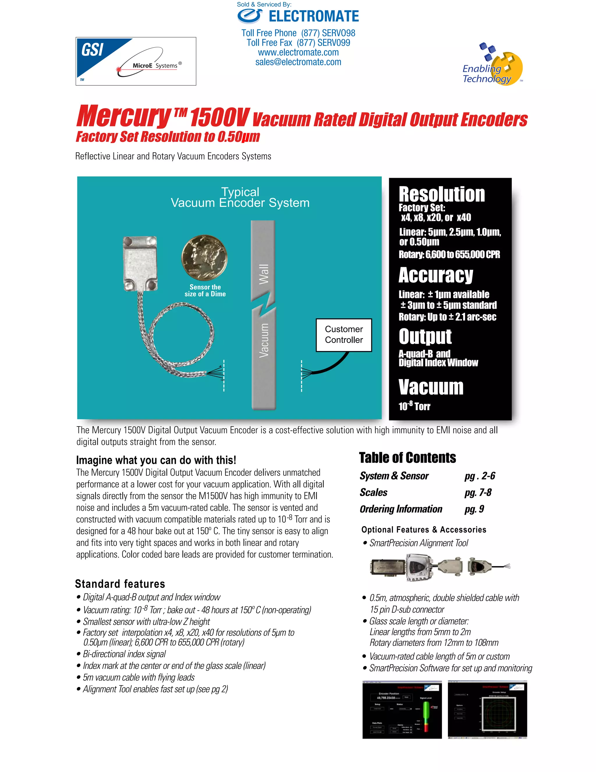 Micro e systems_mercury1500v_datasheet | PDF