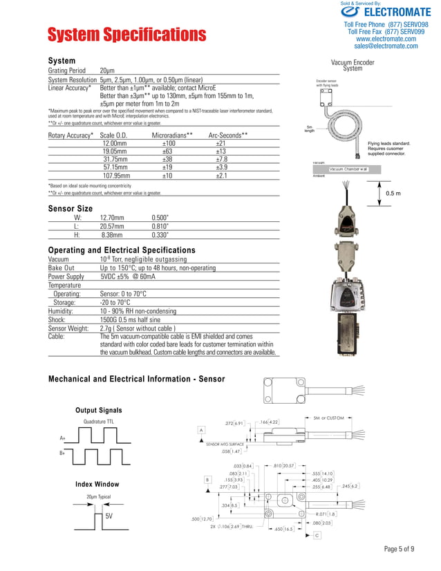 Micro e systems_mercury1500v_datasheet | PDF