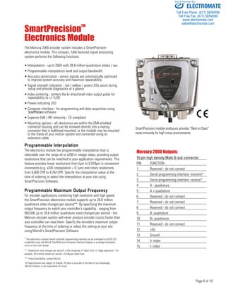 Micro e systems_mercury2000_datasheet | PDF