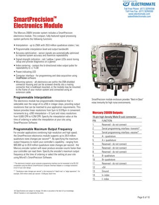 Micro e systems_mercury2000v_datasheet | PDF