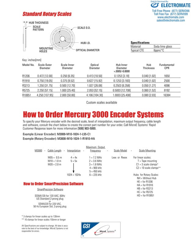 Micro e systems_mercury3000_datasheet | PDF | Computer Peripherals | Computing