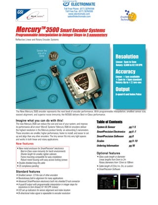 Micro e systems_mercury3500_datasheet | PDF