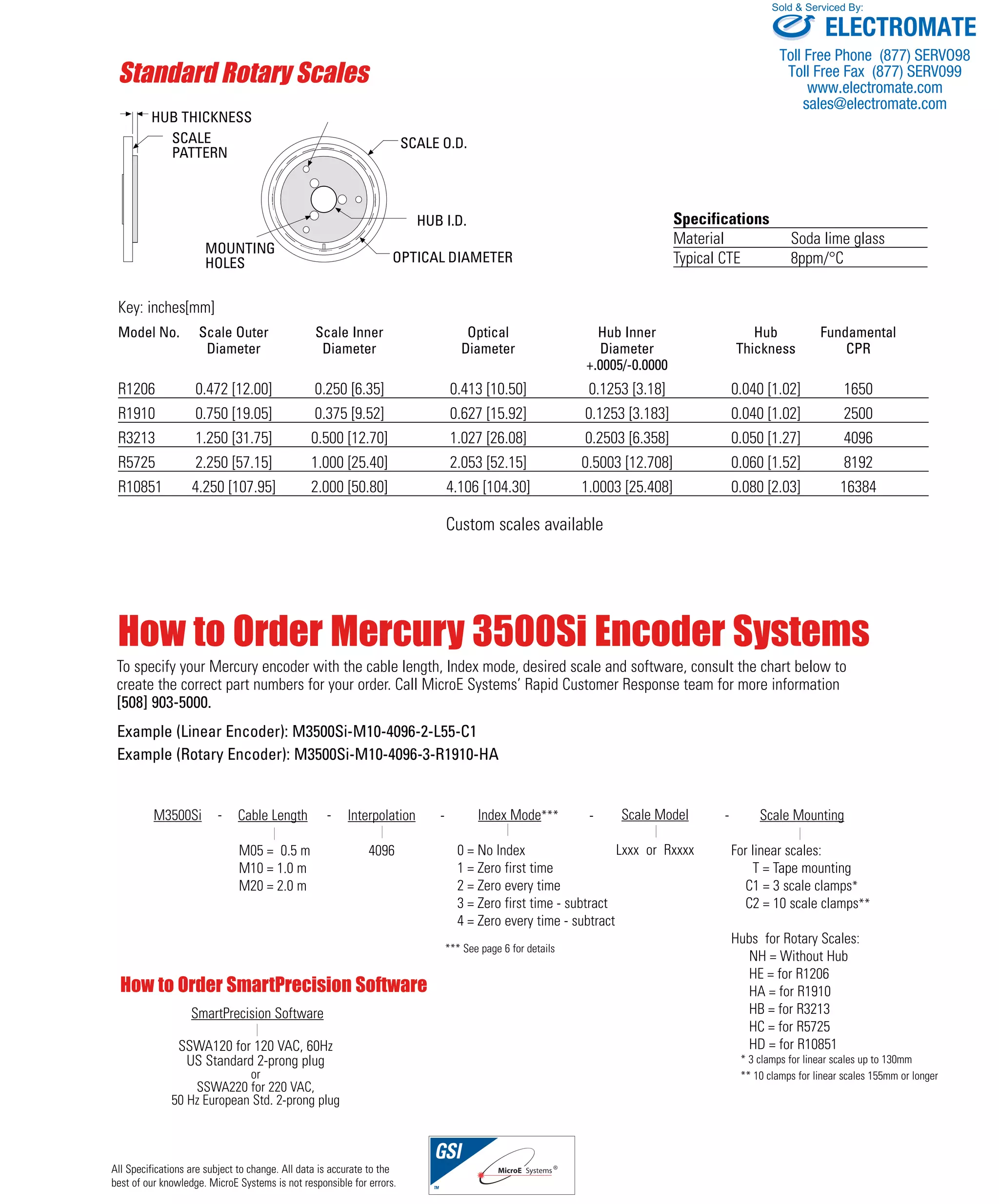 Micro e systems_mercury3500si_datasheet | PDF