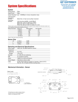 Micro e systems_mercury3500si_datasheet | PDF