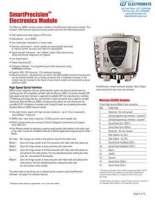 Micro e systems_mercury3500si_datasheet | PDF