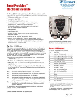 Micro e systems_mercury3500vsi_datasheet | PDF
