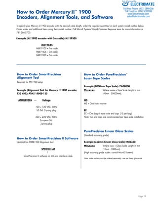 Micro e systems_mercuryii1900_datasheet | PDF