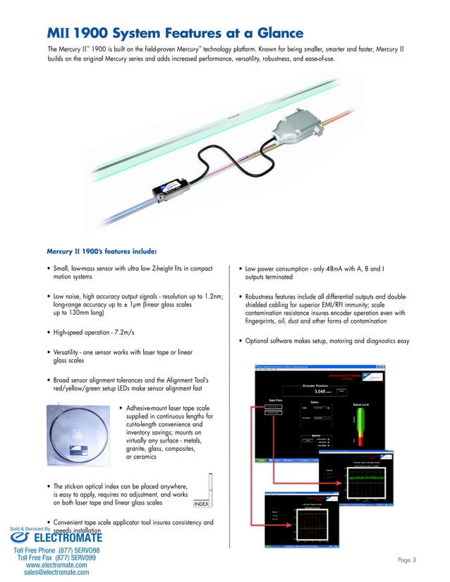 Micro e systems_mercuryii1900_datasheet | PDF