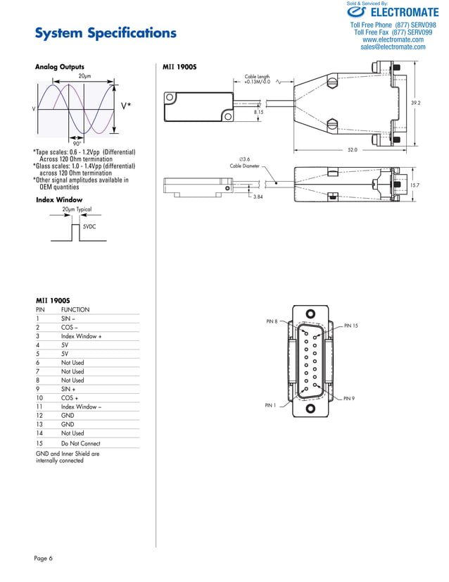 Micro e systems_mercuryii1900_datasheet | PDF