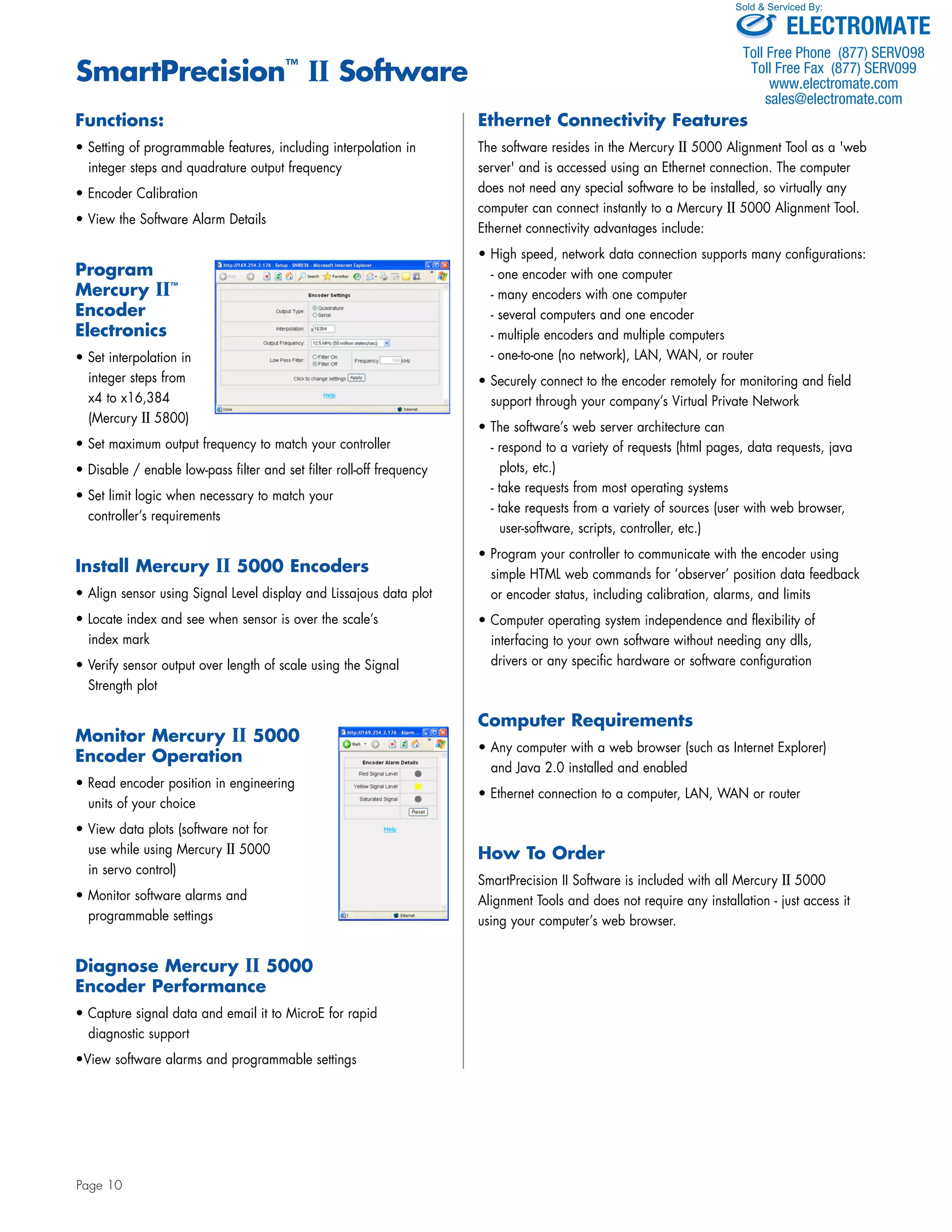 Micro e systems_mercuryii5000_datasheet | PDF